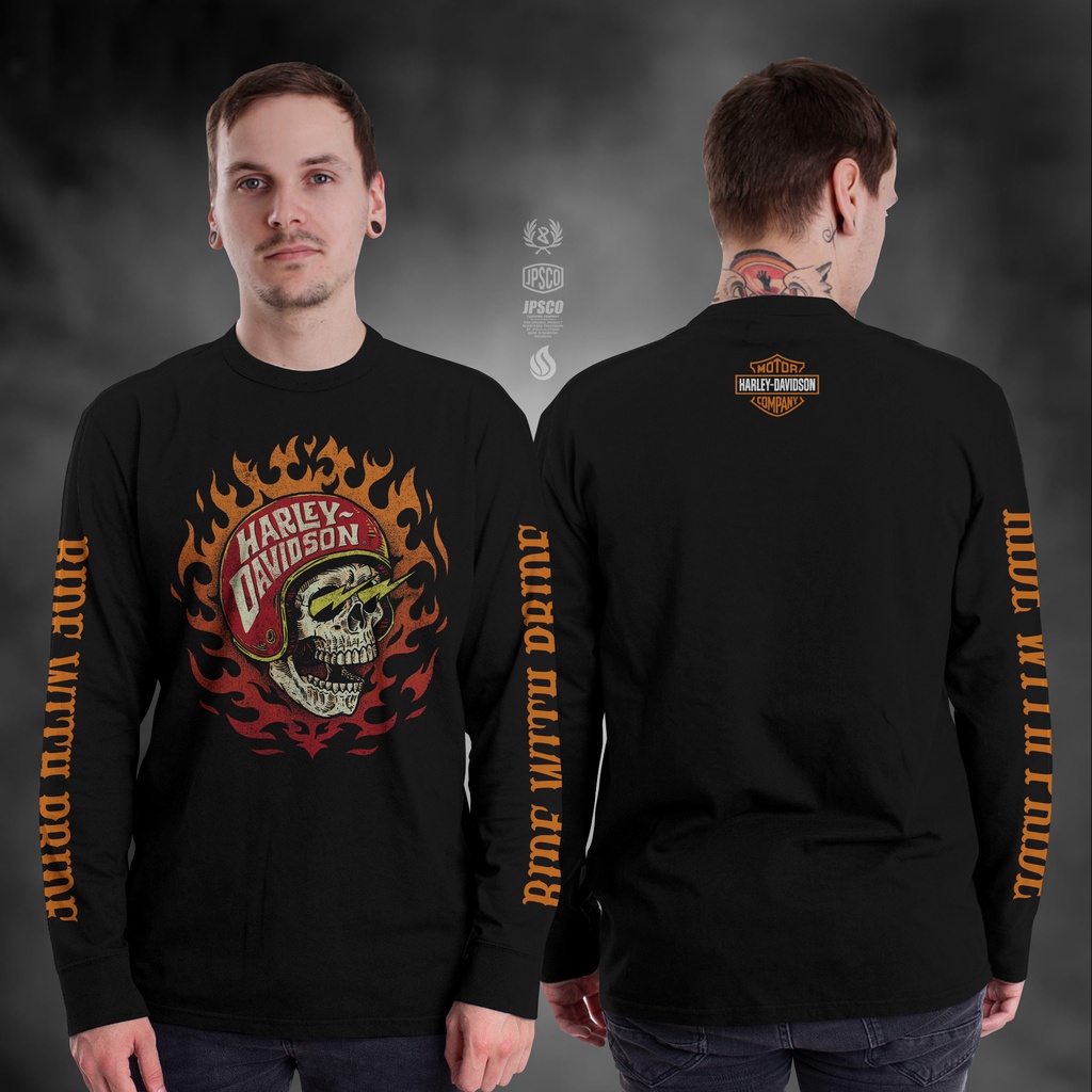 Jual Kaos Biker Harley Davidson Motorcycle Baju Rider Motor Series ...