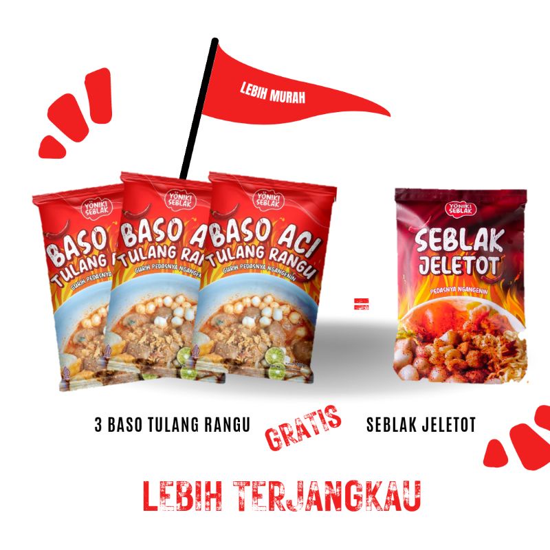 Jual Promo Buy 3 Get 1 Menu Baru Mukbang (3 Baso Tulang Rangu Gratis 1 ...