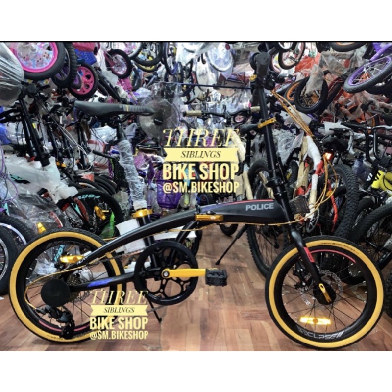 Jual SEPEDA LIPAT ELEMENT POLICE MILAN 16 INCH BLACK | Shopee Indonesia