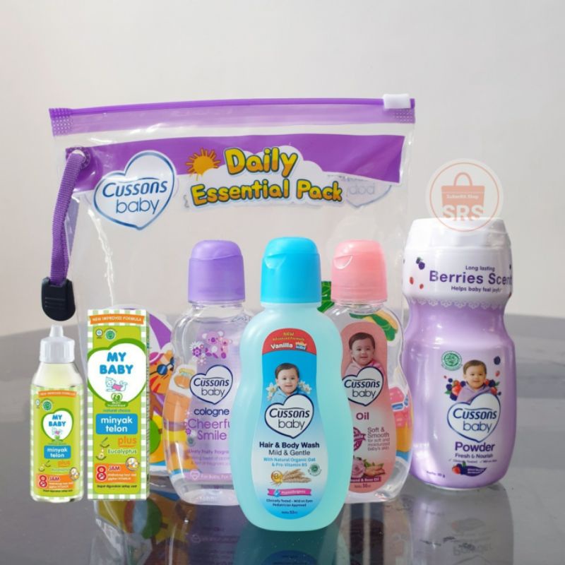 Jual 5 in 1 | 4 in 1 Cussons Baby Daily Essential Pack + Telon, Cussons ...