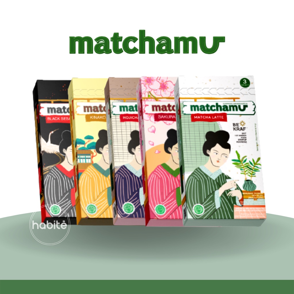 Jual Matchamu Box of 3 Minuman Powder Bubuk Rasa Matcha Hojicha Sakura ...