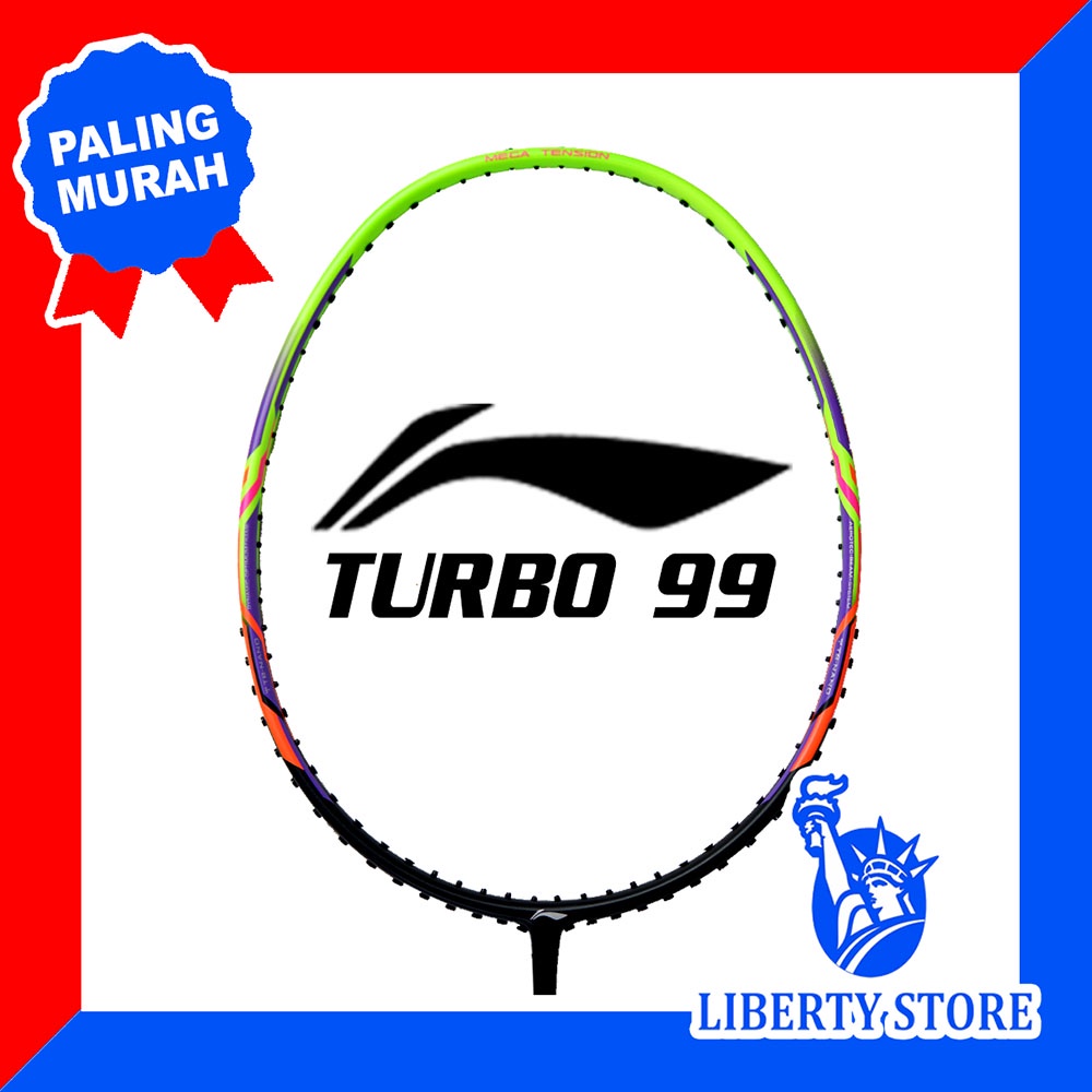 Jual Raket Badminton ORIGINAL LINING TURBO 99 + TAS + SENAR + GRIP ...