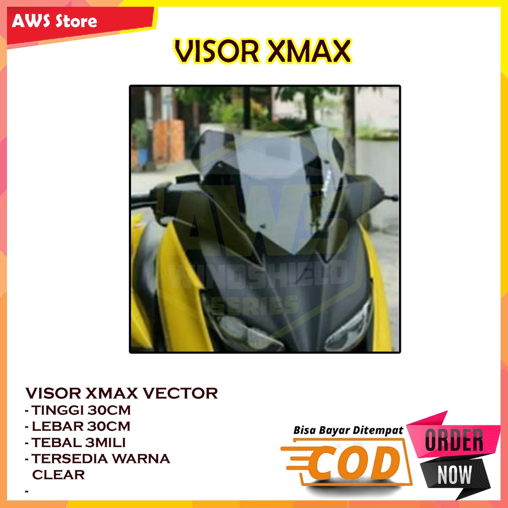 Jual Visor Xmax 250 vector pendek windshield xmax vector aws | Shopee ...