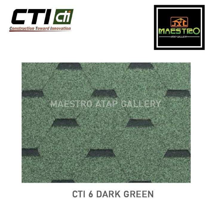 Jual Atap Bitumen CTI CT6 Dark Green | Shopee Indonesia