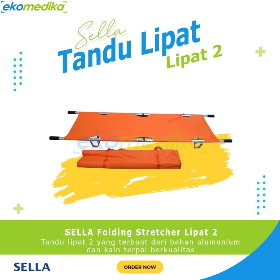 Jual Tandu Lipat 2 Sella - Tandu UKS P3K Lipat Dua Folding Stretcher ...