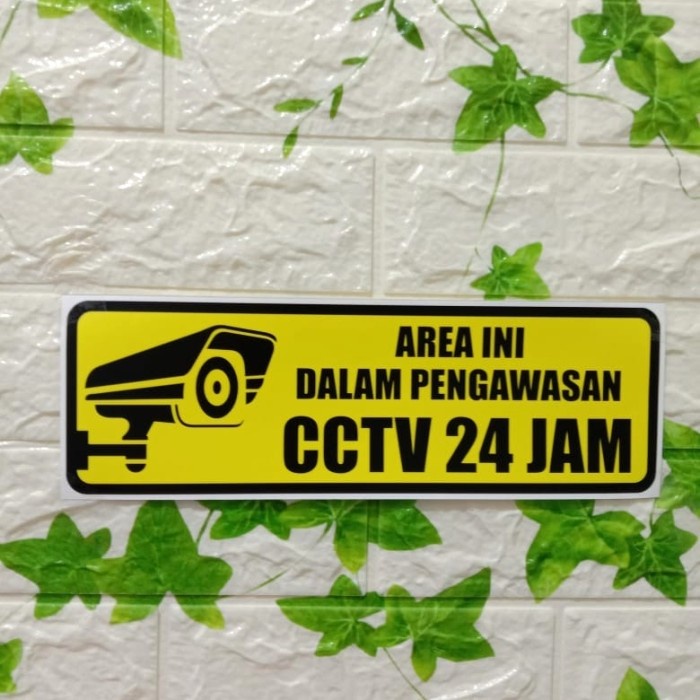 Jual Sticker Cctv Uk 10X30Cm | Shopee Indonesia