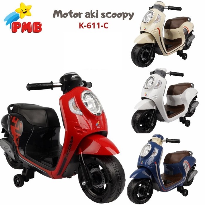 Jual MAINAN MOTOR AKI ANAK AKI LISTRIK PMB HONDA SCOOPY PCX K611C K612C ...