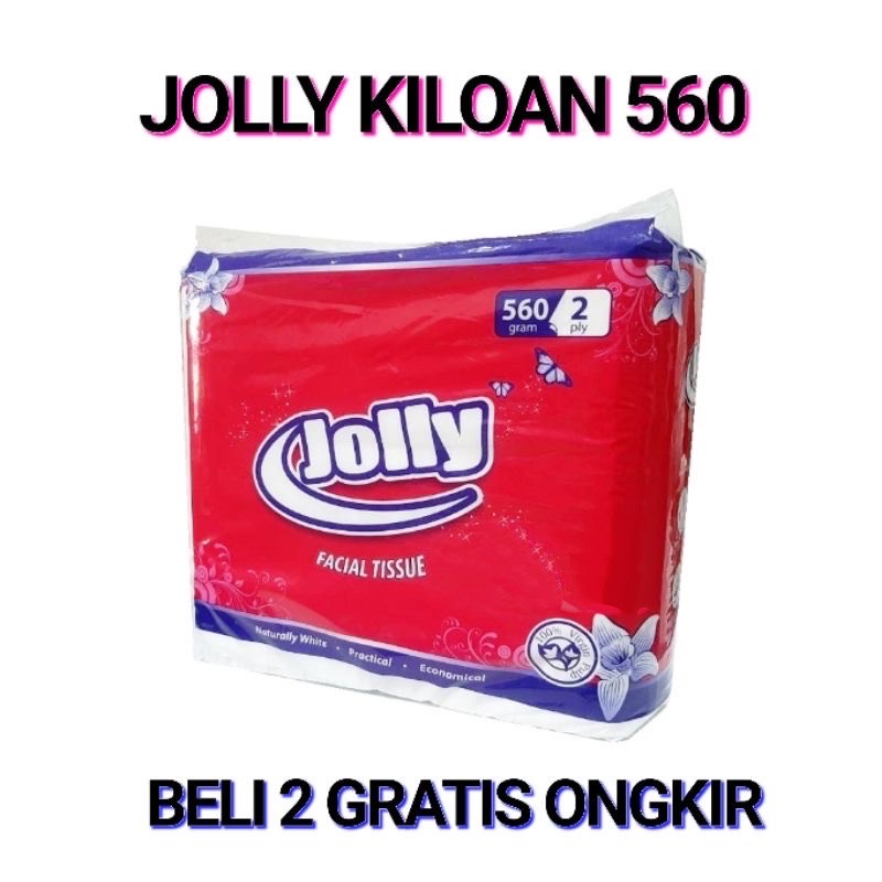 Jual Tisu Tissue JOLLY KILOAN 560 gram 2ply PROMO !!! | Shopee Indonesia