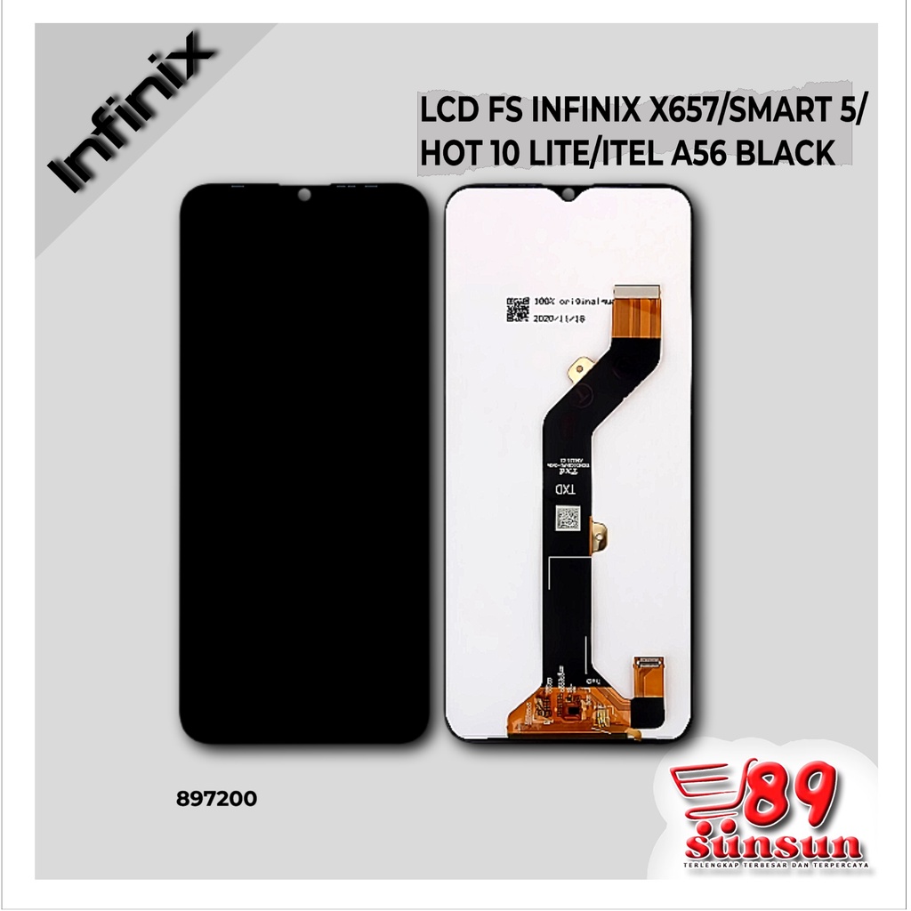 Jual LCD FULLSET INFINIX X657/SMART 5/HOT 10 LITE/ITEL A56/ITEL VISION ...