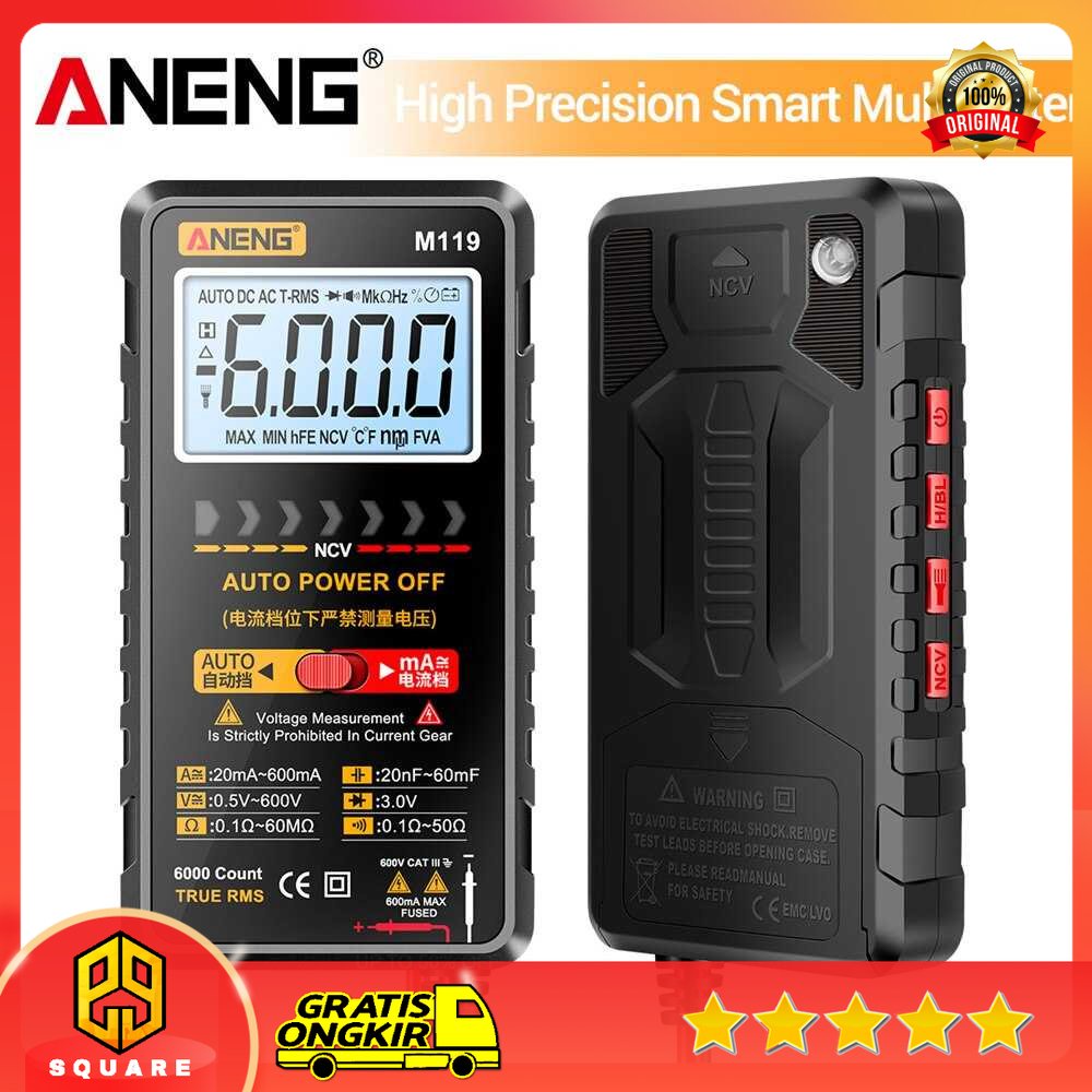 Jual Digital Multimeter Multitester Voltage Tester with NCV Sensing ...