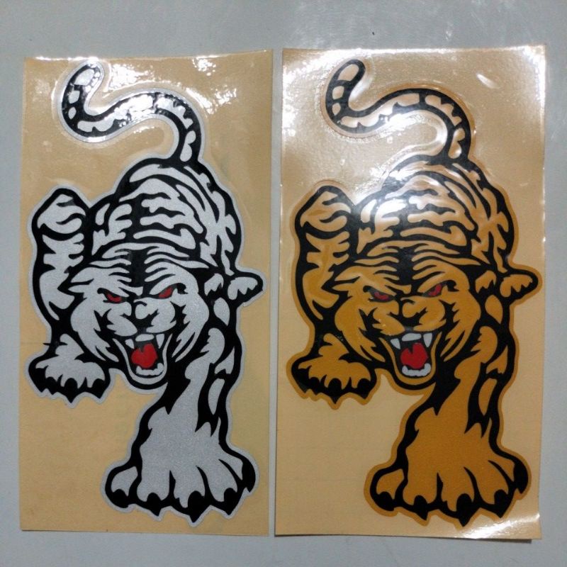 Jual Stiker Cutting Tiger Ukuran (14.5×7.5) | Shopee Indonesia