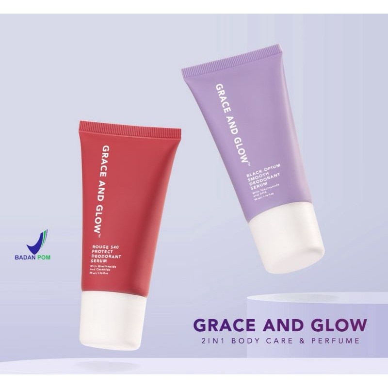 Jual Grace and Glow Deodorant Roll On Serum 50 ml - Rouge Deo | Shopee ...