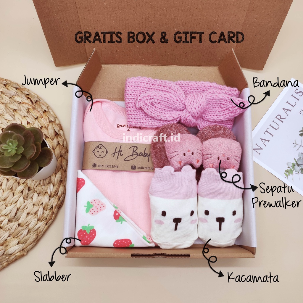 Jual Kado Lahiran Bayi Perempuan / Kado Bayi Baru Lahir / Hampers Bayi ...