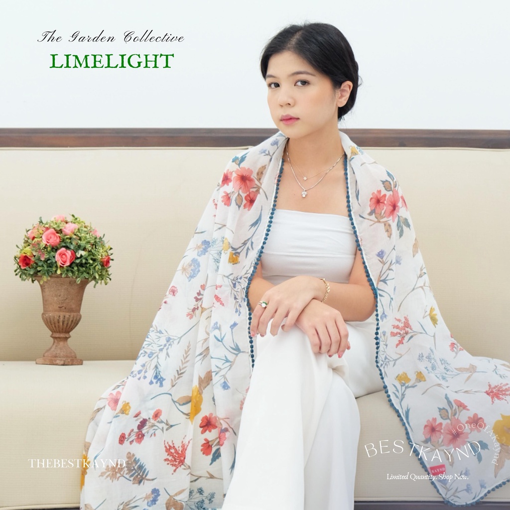 Jual Limelight The Garden Collective | The Best Kaynd | Premium Scarf Selendang Pashmina Syal ...
