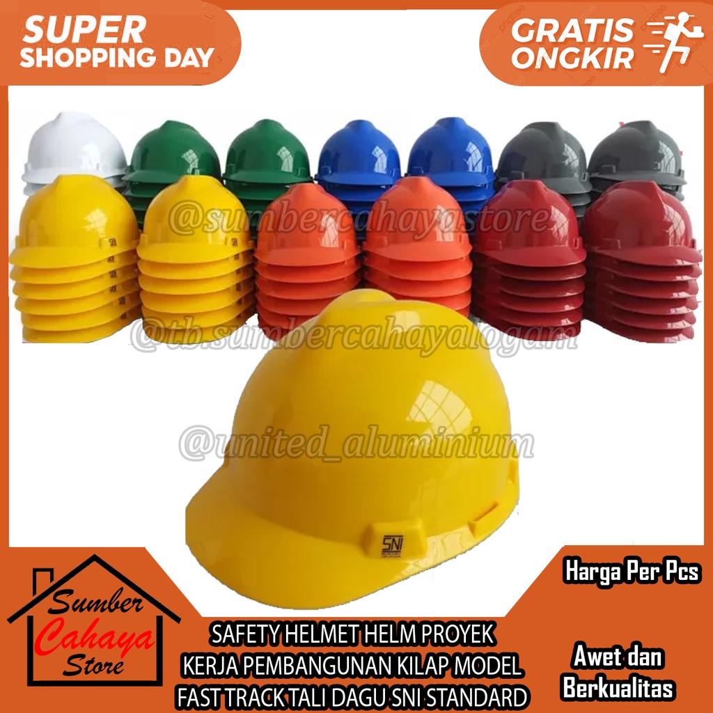 Jual SAFETY HELMET HELM PROYEK KERJA PUTAR PEMBANGUNAN TOPI HELEM INNER ...