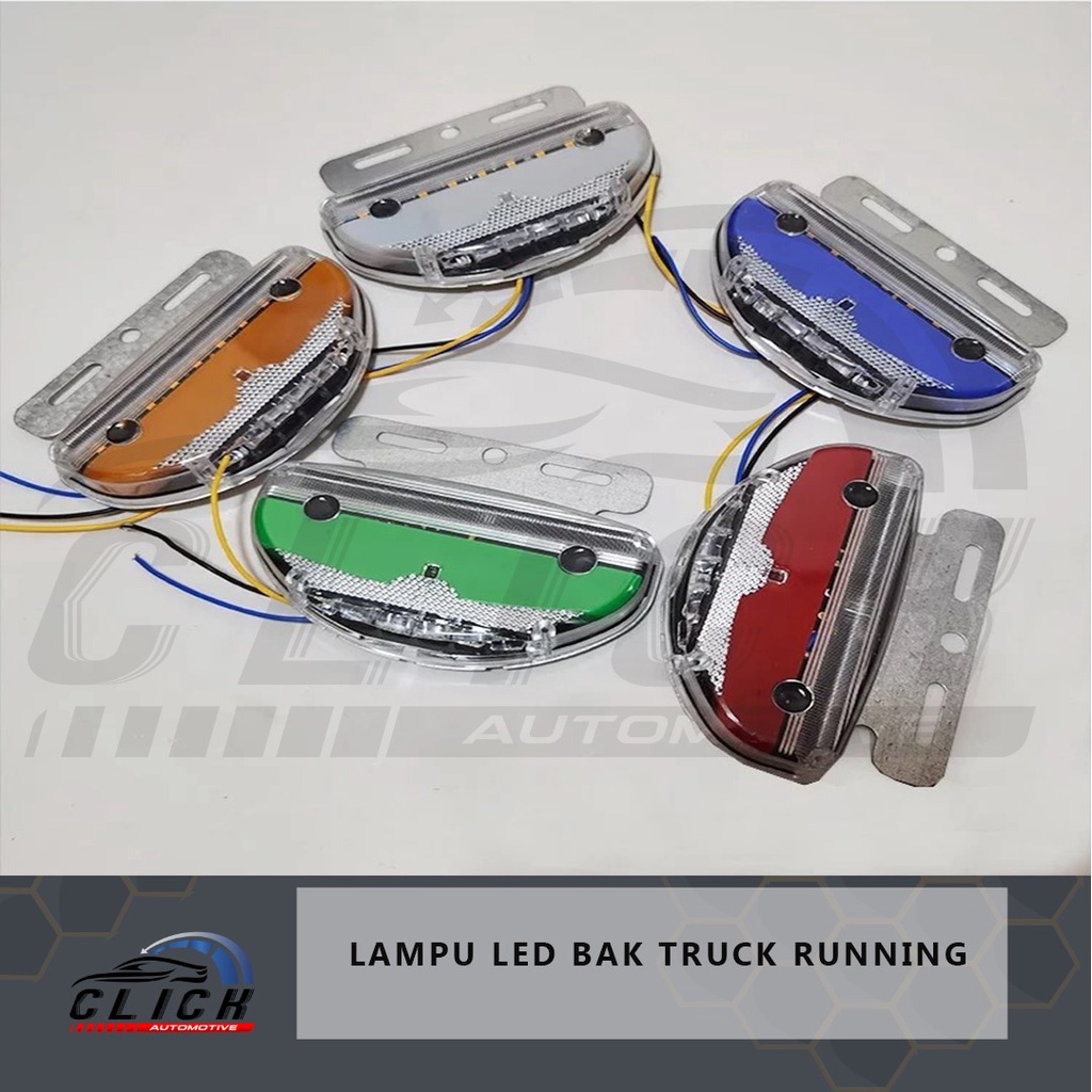 Jual Lampu Bak Truk Kristal 24V Sein Running / LED Bak Truck 24 Volt | Shopee Indonesia