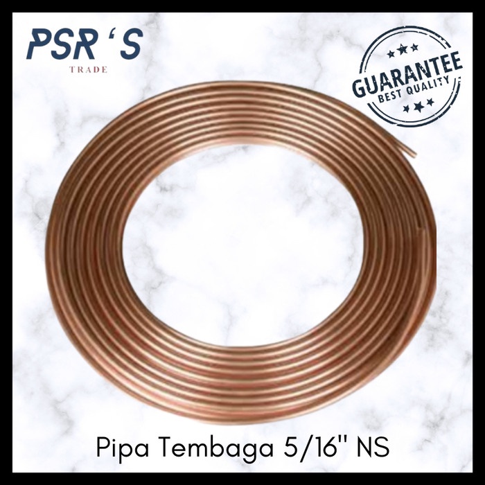 Jual Pipa Pvc Pipa Tembaga Roll 5/16" Copper Pipe 15 Meter Tebal 1Mm ...