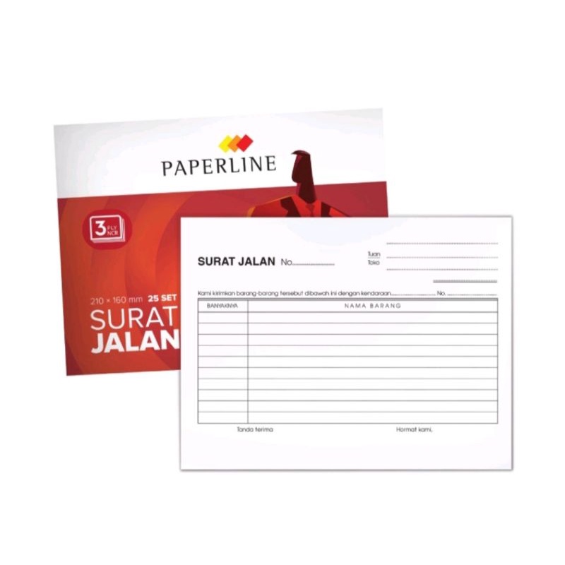Jual Surat Jalan 3 Rangkap Paperline Surat Jalan B3 Ply NCR 25 Set ...