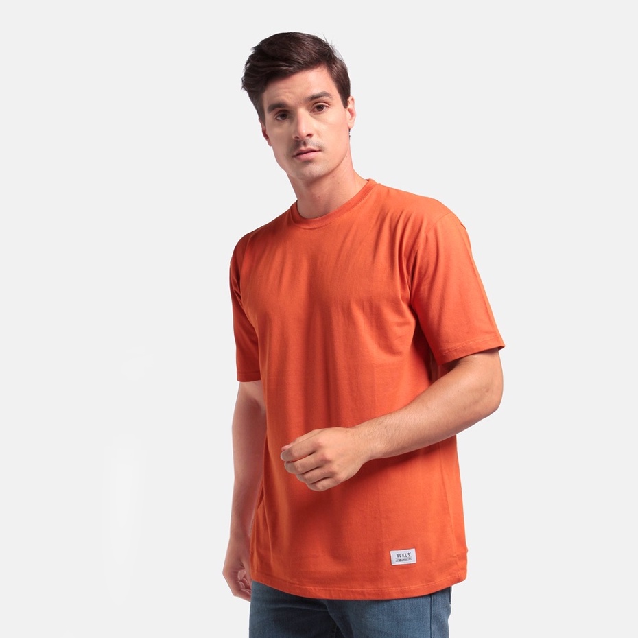 Jual RCKLS Kaos Polos Cotton Combed 30s Orange Merah Bata | Shopee ...