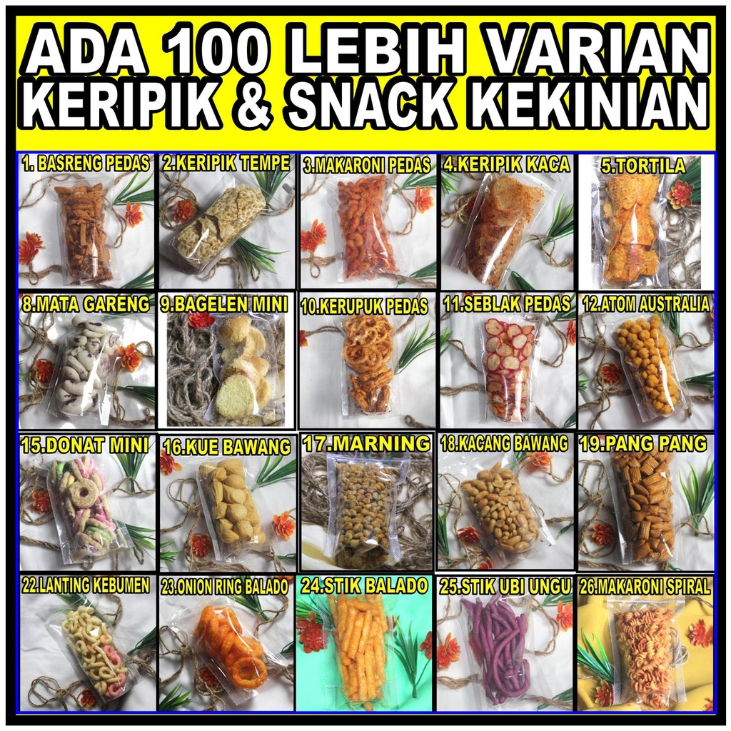 Jual BASRENG PEDAS KERIPIK TEMPE MAKARONI PEDAS KERIPIK KACA TORTILA ...