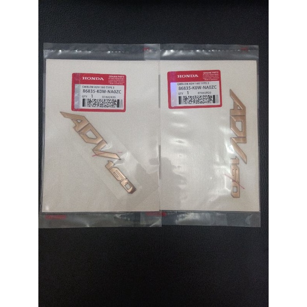Jual emblem timbul honda adv 160 gold(set) | Shopee Indonesia