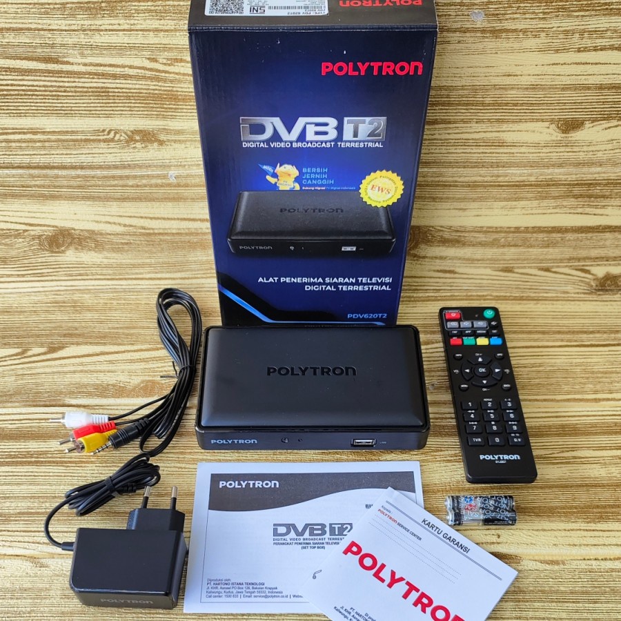 Jual Set Top Box / STB POLYTRON TV Digital T2 DBV PDV 700 600 620 ...