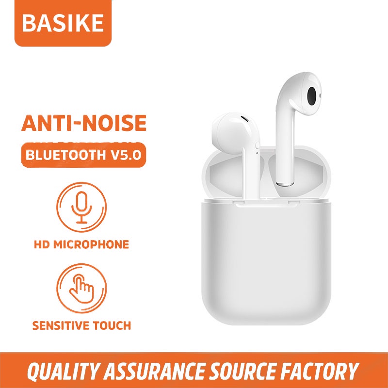 Jual BASIKE Headset Bluetooth TWS Encok Musik In Ear True Wireless Mini ...