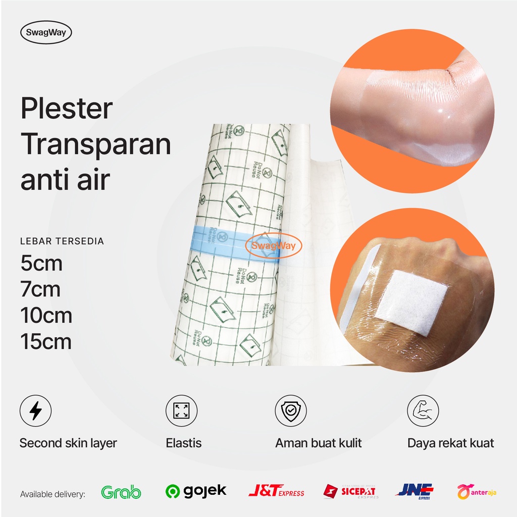 Jual plester cover bra body tape plester bening transparan plester anti ...