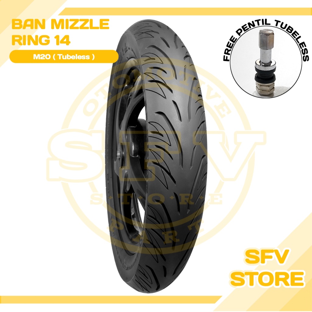 Jual Ban MIZZLE Ring 14 70/90 80/90 90/90 M20 Tubeless Matic | Shopee ...