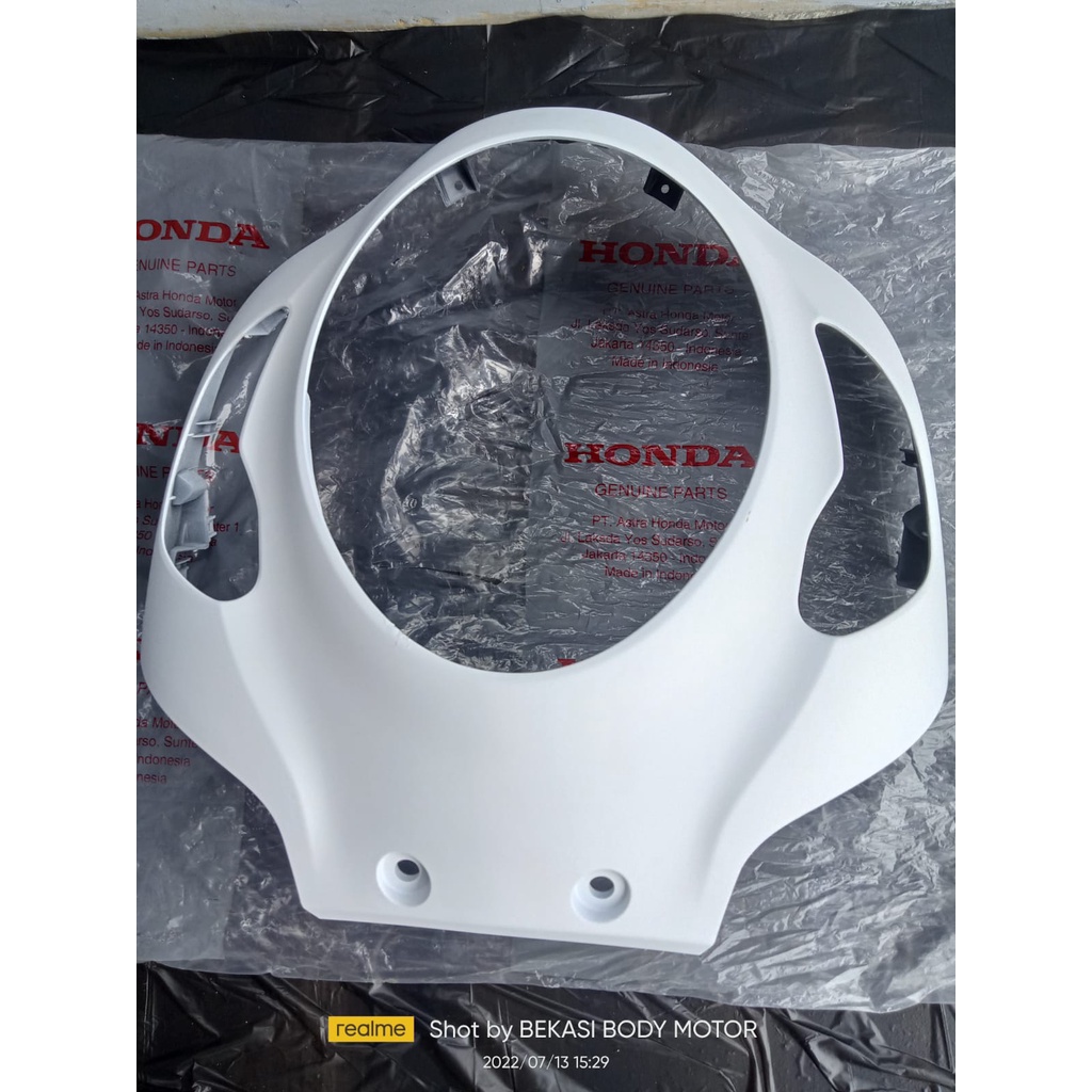 Jual Cover FR top kap Tameng Lampu Depan Scoopy new K2F 2020 2021 PUTIH ...