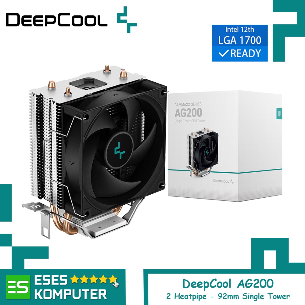 Jual HSF DeepCool AG200 | Single Tower 92mm Air CPU Cooler Intel / AMD ...