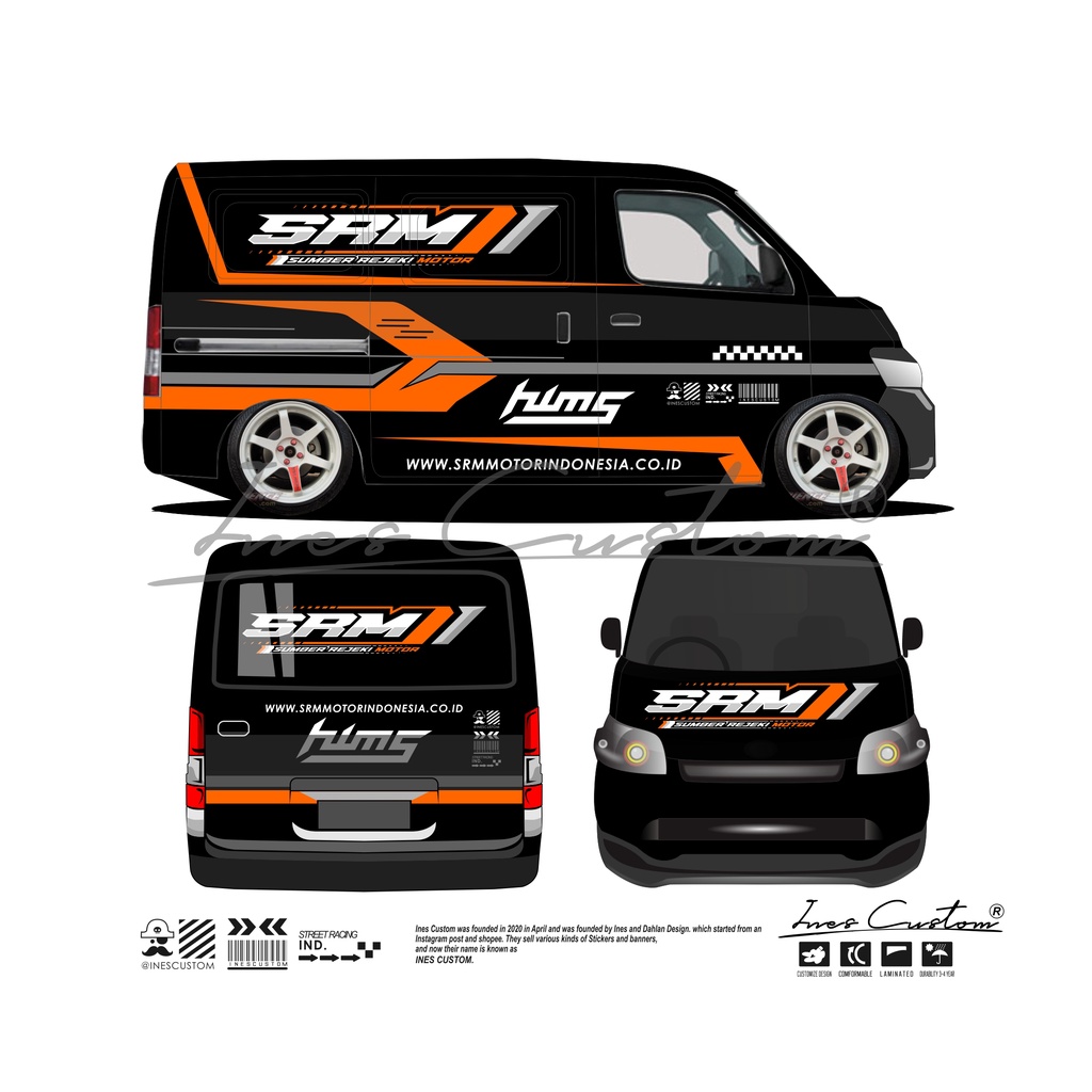 Jual DECAL GRANDMAX BLINDVAN RACING CONCEPT | Shopee Indonesia