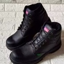 Jual sepatu safety boot tali warna hitam pelindung sepatu kerja SEMI ...