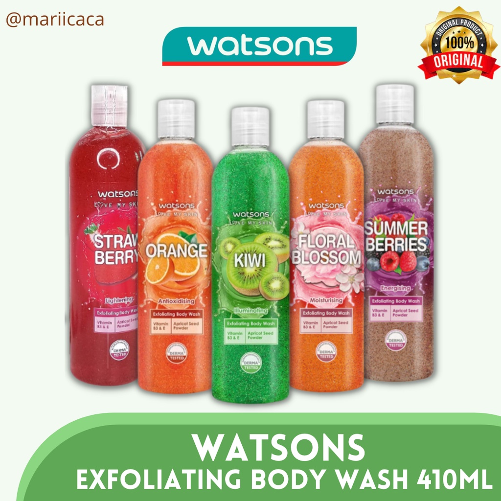Jual Watsons Exfoliating Body Wash / Sabun Mandi Scrub | Shopee Indonesia