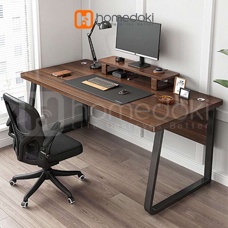 Jual Homedoki Meja Kerja/ Meja Kantor/ Meja Belajar/ Office Table/ Meja Kayu Minimalis | Shopee ...