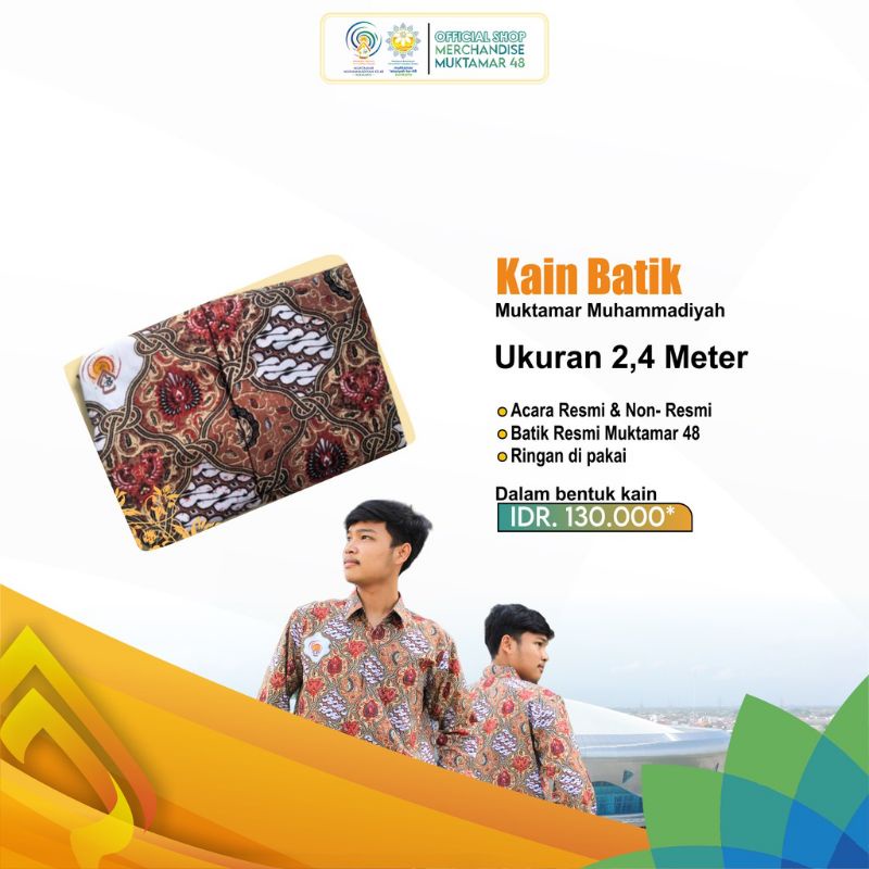 Jual Kain Batik Muhammadiyah Seragam Muktamar | Shopee Indonesia