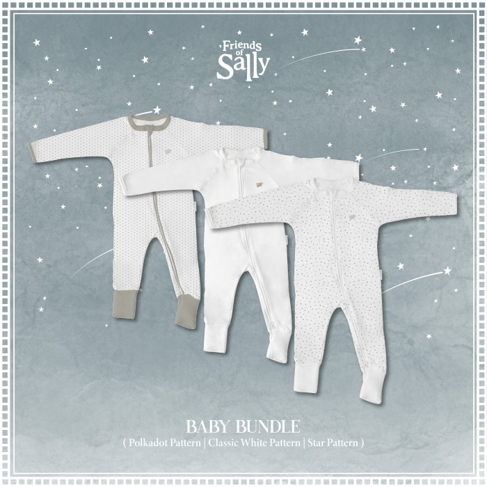 Jual Bamboo Baby Jumpsuit 3pc Galaxy Bundle - Friends of Sally | Shopee ...