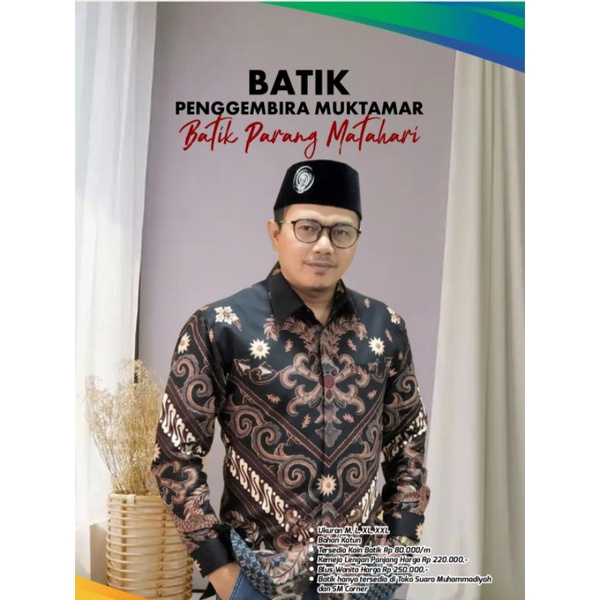 Jual kain batik pa rang matahari muhammadiyah | Shopee Indonesia