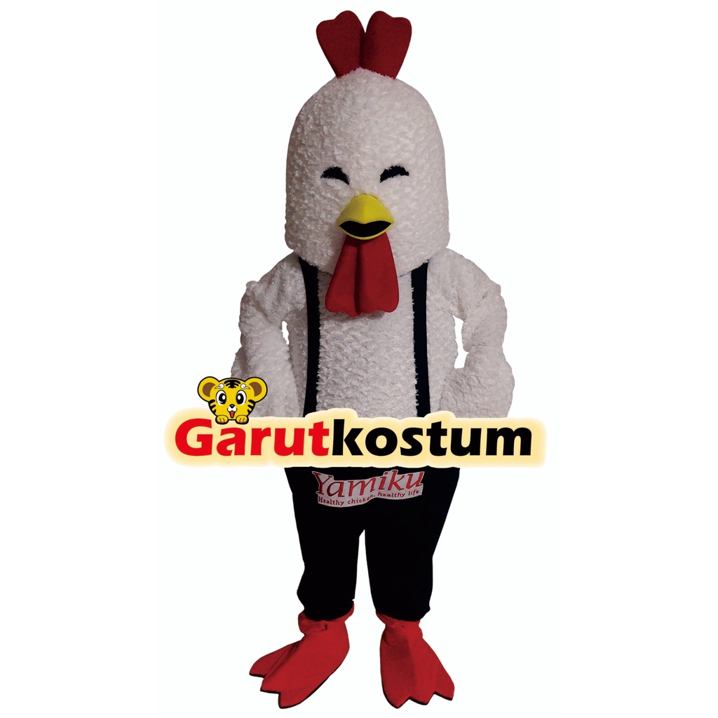 Jual Kostum maskot badut ayam geprek yamiku chicken setelan dewasa lucu ...