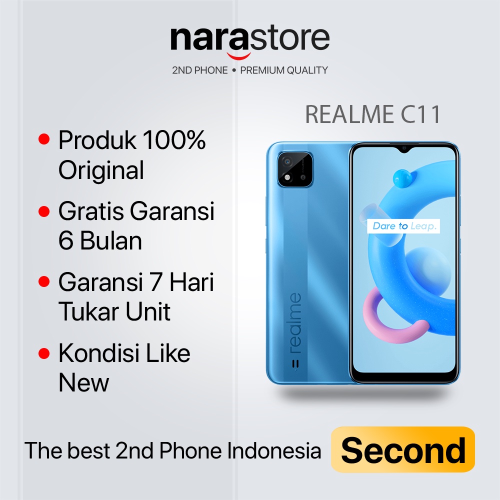 Jual Realme C11 2021 2/32GB - Full Set Original Like New - Second | Shopee Indonesia