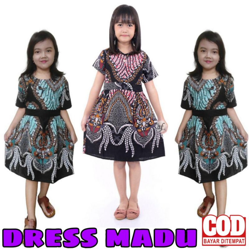 Jual Dress batik Anak perempuan umur 2 sampai 10 Tahun - Motif batik ...