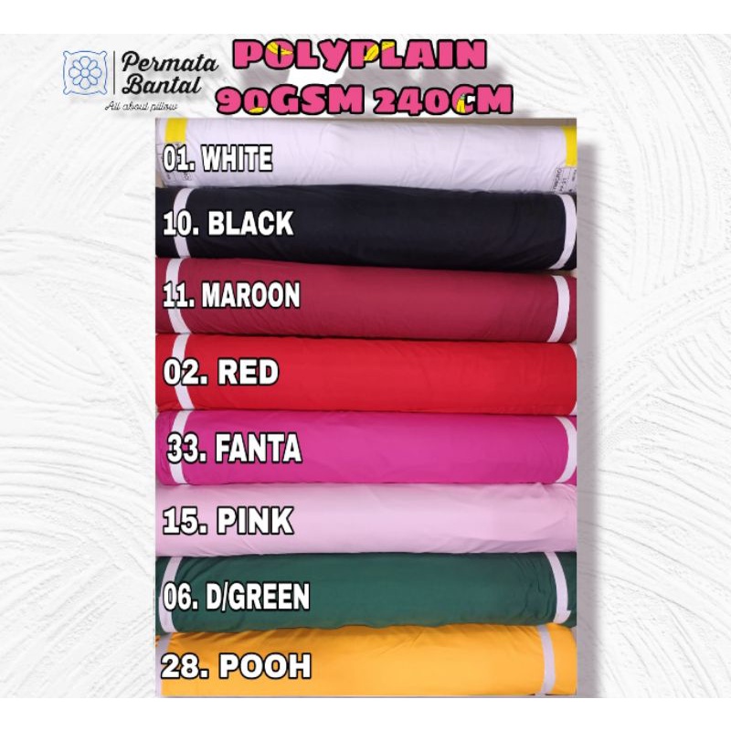 Jual Kain Katun Poly Micro Bahan Sprei Panjang 1 Meter Lebar 240cm ...