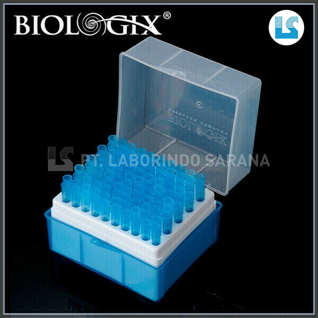 Jual Pipet Tips Blue 1000ul Sterile Rack Pack (1 Rack) Biologix ...