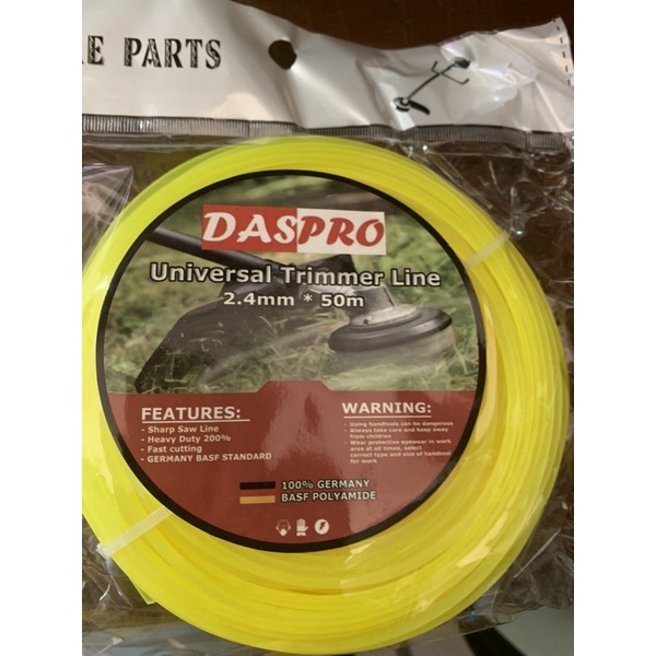 Jual senar potong rumput 50 meter trimmer line 2.4mm | Shopee Indonesia