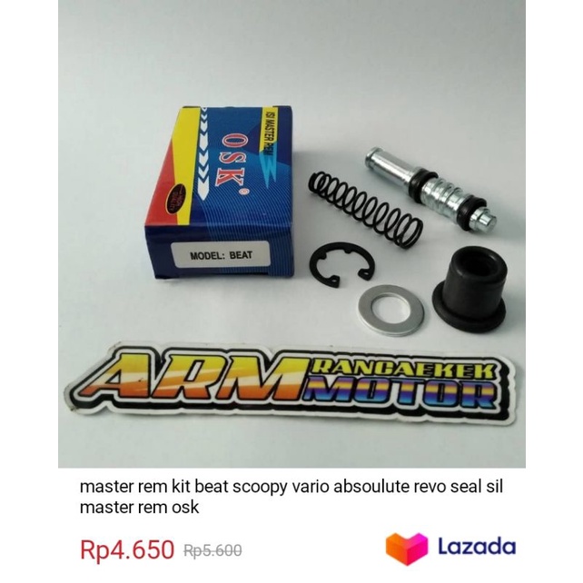 Jual master rem kit beat Scoopy Vario absolute Revo OSK murah | Shopee ...