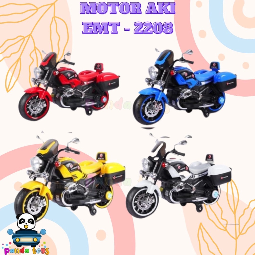 Jual Motor Aki Exotic Rechargeable Motor EMT 2208 EMT-2208 EMT2208 ...
