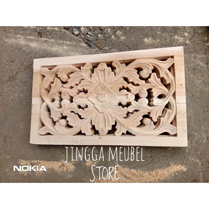 Jual Hiasan dinding ukiran kayu Ukiran Kayu Tempel Loster Kusen Pintu ...