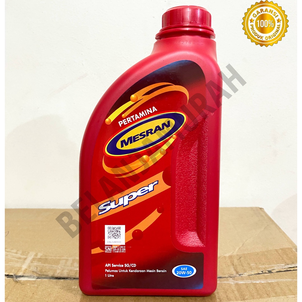 Jual Oli Pertamina Mesran Super 20w-50 40 1L / 1 Liter 100% ASLI ...