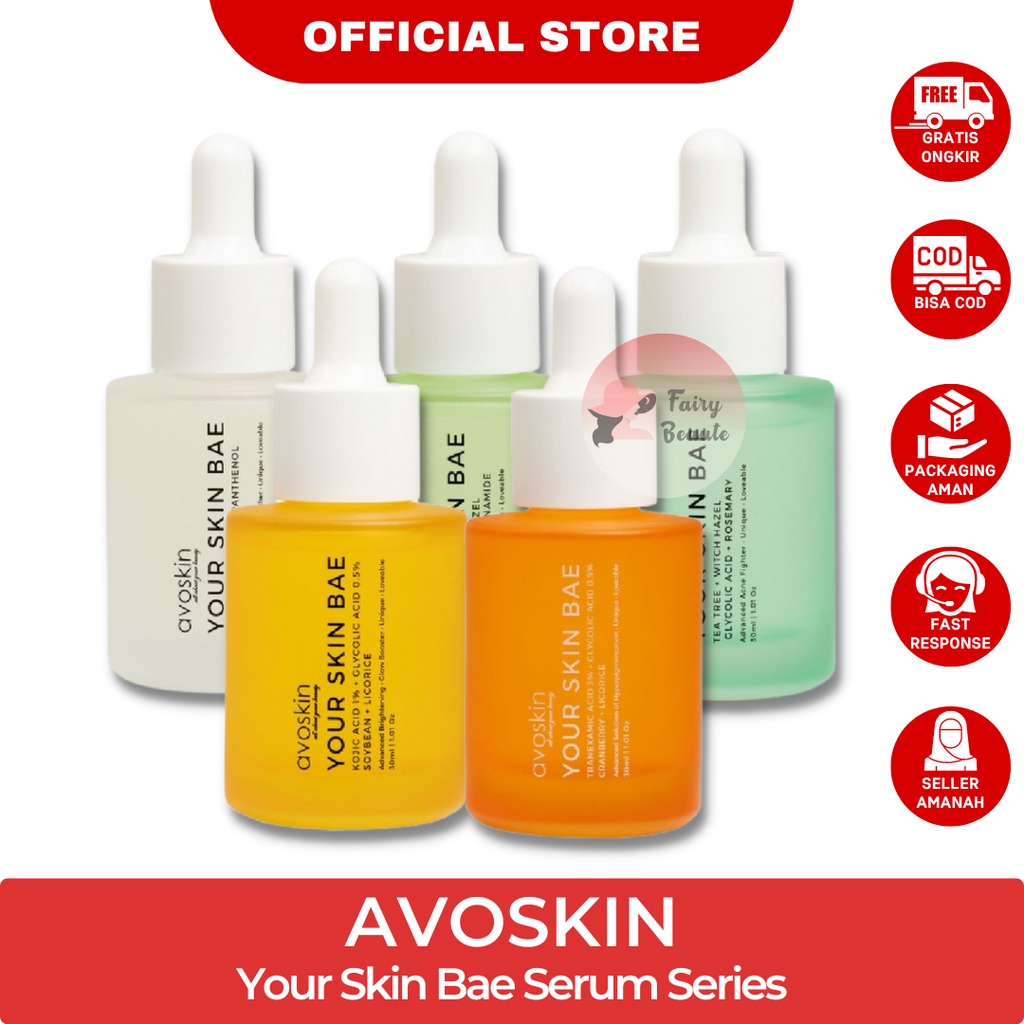 Jual AVOSKIN Your Skin Bae YSB Serum Series Mandelic Acid | Spirulina ...