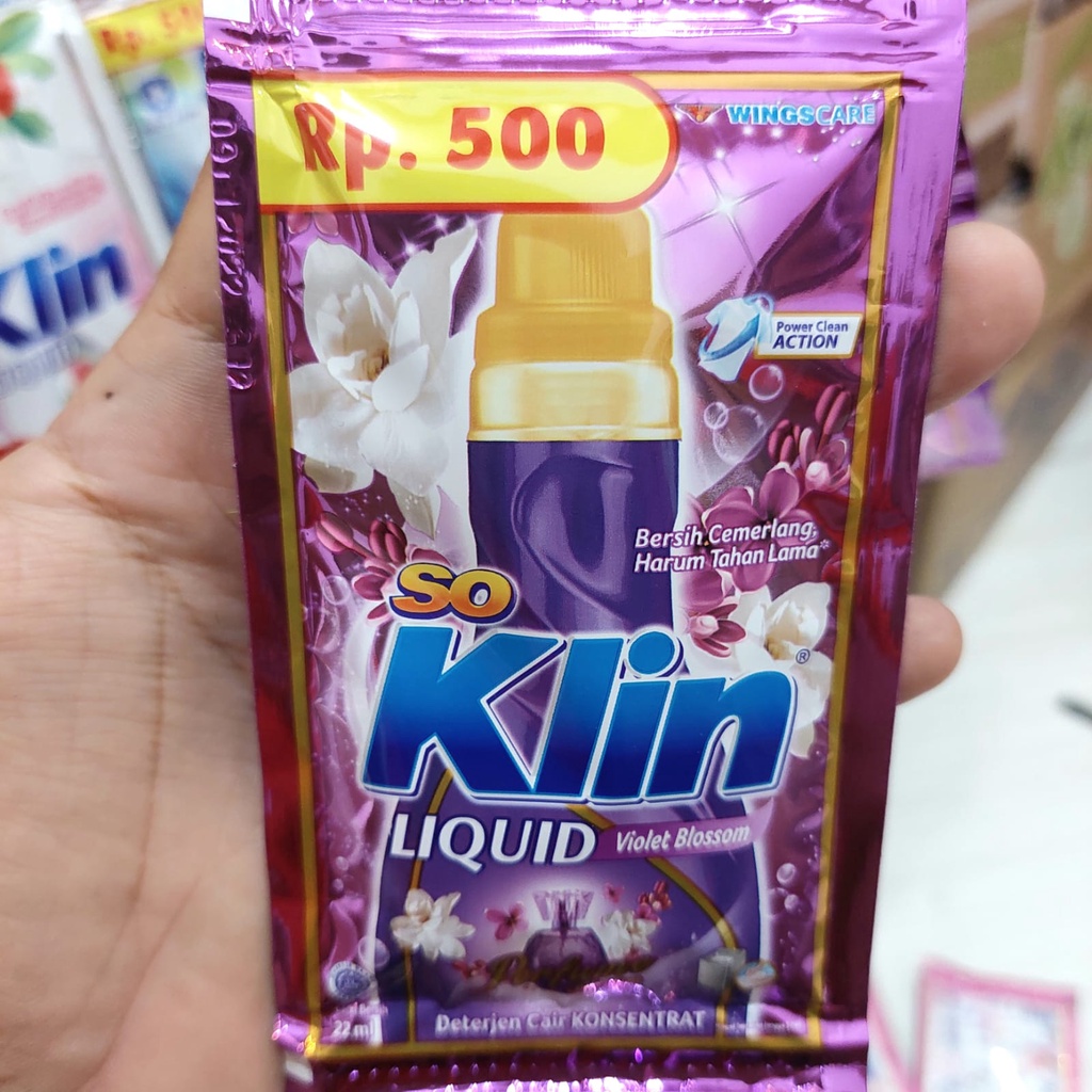 Jual SOKLIN CAIR LIQUID 500 1 Renceng isi 12 Sachet | Shopee Indonesia